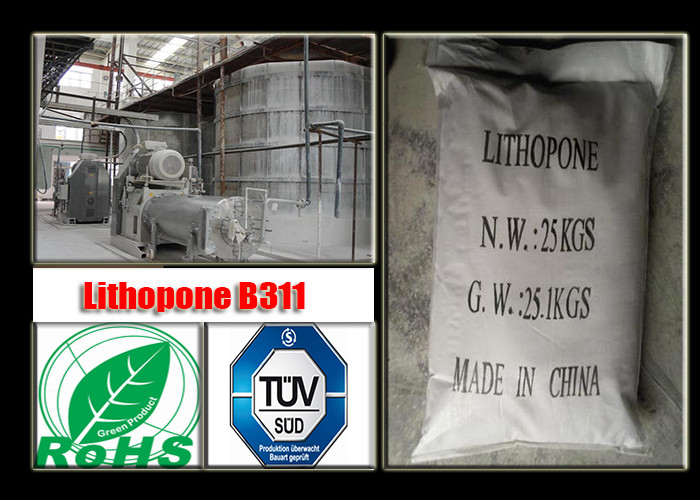High Dispersion Lithopone Paints , Industrial Grade ZnSBaso4 CAS No ...
